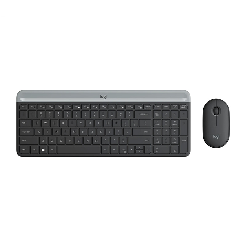 Logitech MK470 | Slim Wireless Keyboard and Mouse | Graphite | Nanodog.net